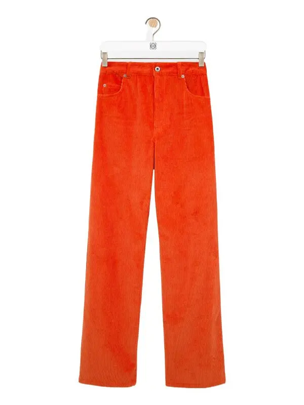 Loewe Cotton Corduroy Trousers - Oranges
