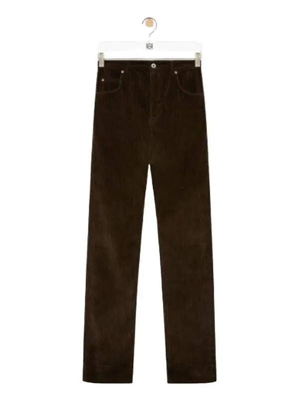 Loewe Cotton Corduroy Trousers - Brown
