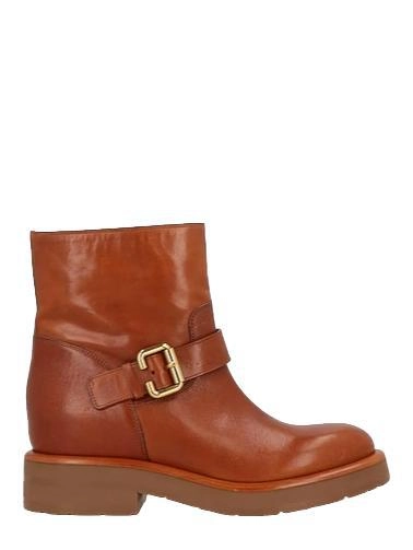Chloé Motorcycle Ankle Boots - Brown
