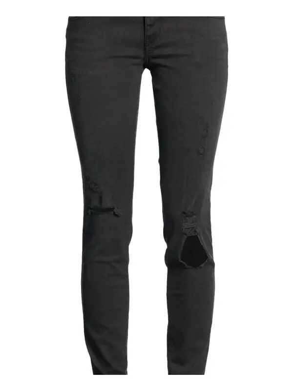 DIESEL® Slim-fit Low-rise Distressed Jeans - Black