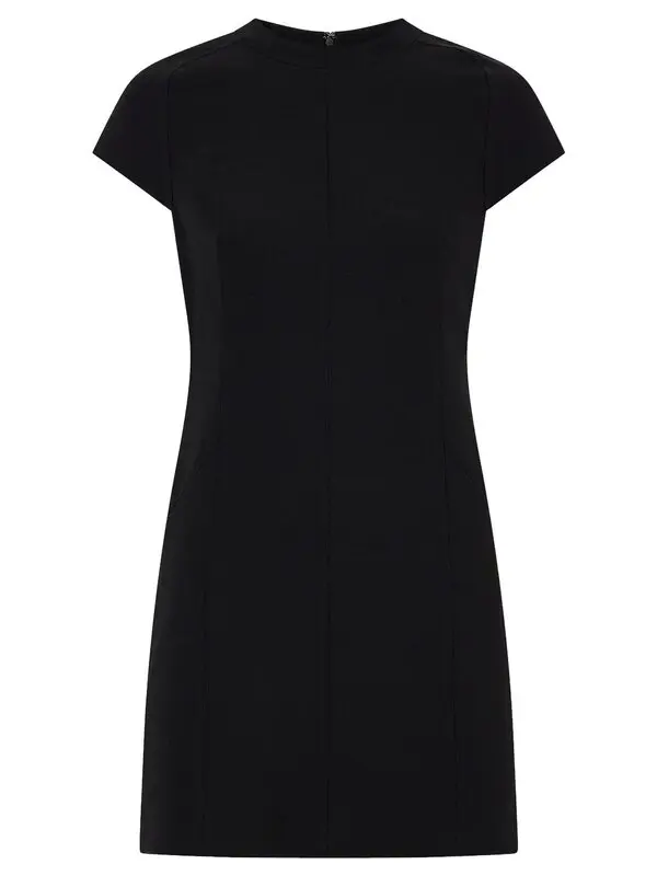 Theory Crepe Mini Dress - Black