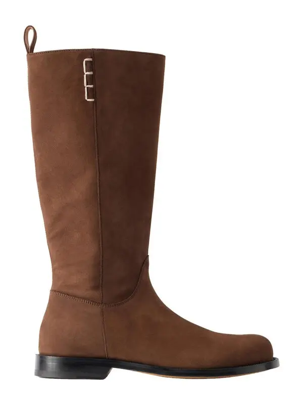 JW Anderson Nubuck Knee-high Boots - Brown