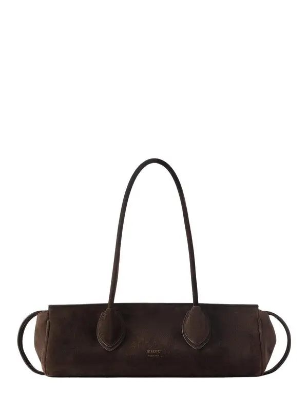 Khaite Donna Suede Shoulder Bag - Brown