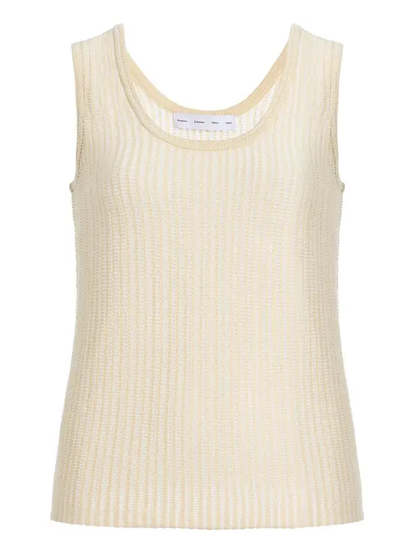 Proenza Schouler White Label Ribbed Tank Top - Yellow