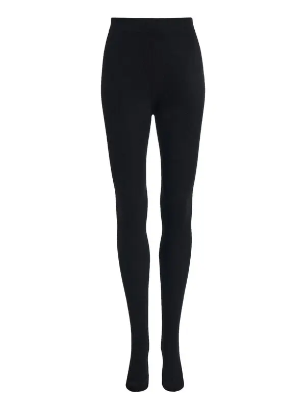 Nour Hammour Cashmere-wool Tights - Black