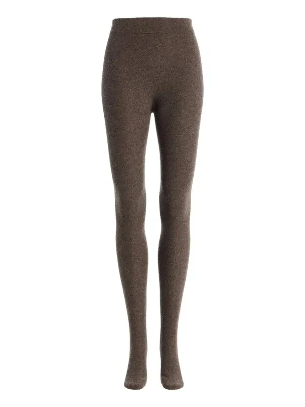 Nour Hammour Cashmere-wool Tights - Brown