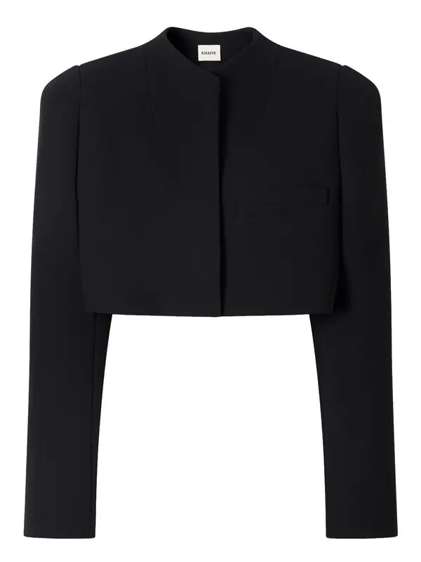 Khaite Samo Crepe Jacket - Black