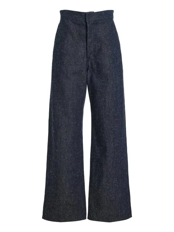 Rachel Comey Bruntin Pants In Speckled Denim - Blue