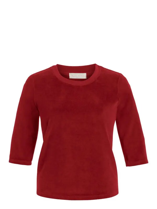 Suzie Kondi Corfu Velour Top - Red