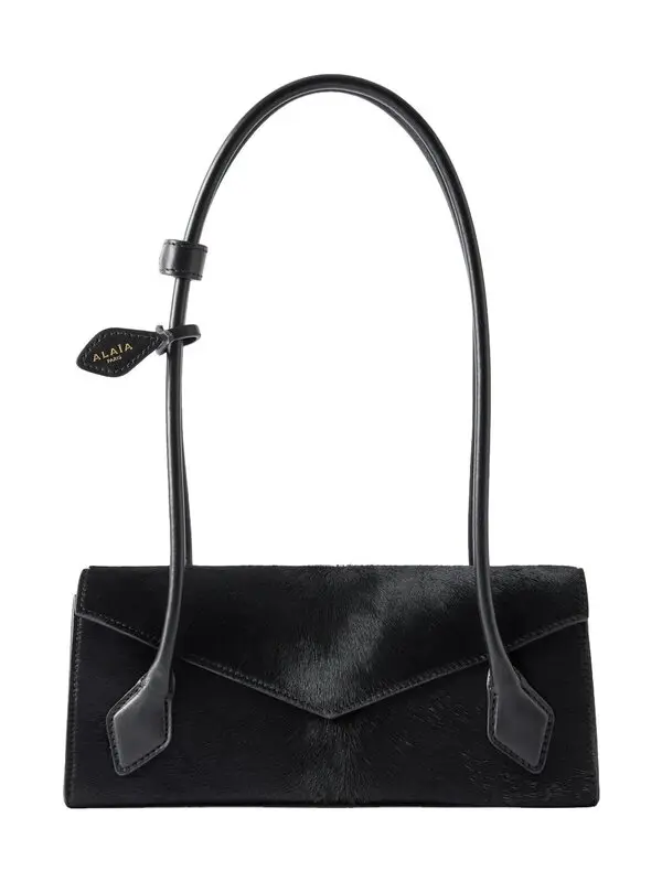 Alaïa Le Teckel Small Calf Hair Shoulder Bag - Black