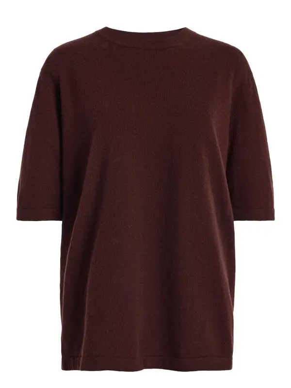 Rachel Comey Wool-cashmere Blend T-shirt - Brown
