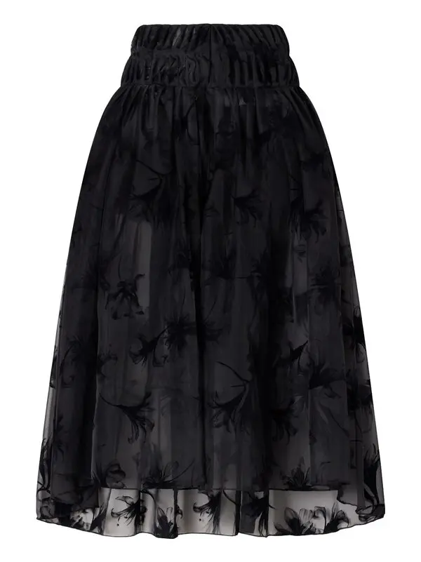 PAULINE DUJANCOURT Rebecca Midi Skirt - Black