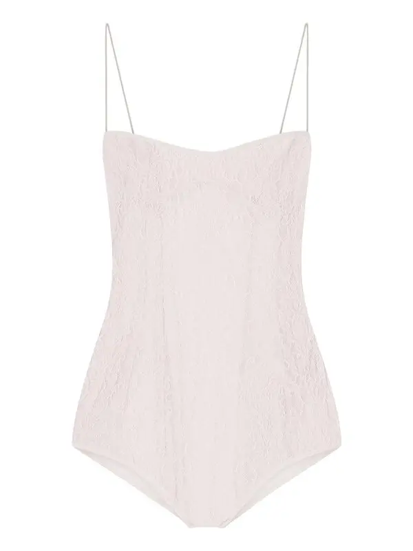 PAULINE DUJANCOURT Lace Bodysuit - Pink
