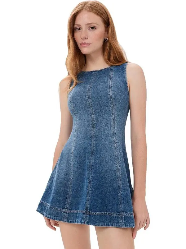 REFORMATION Kehlani Denim Mini Dress - Sula