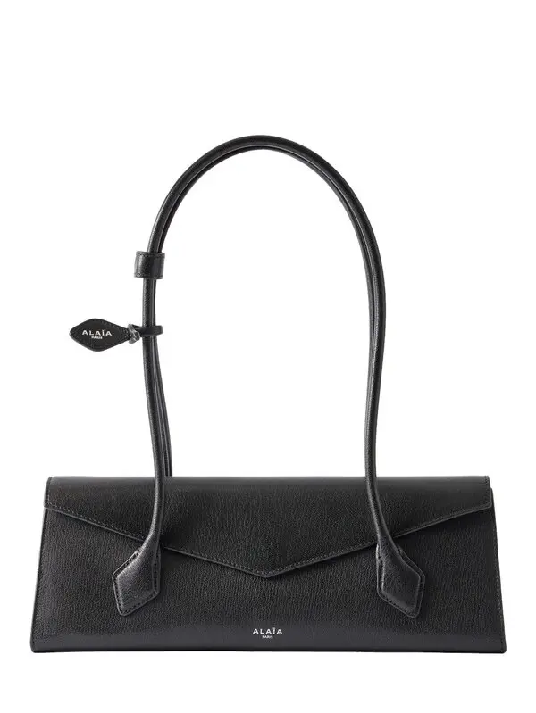 Alaïa Le Teckel Leather Shoulder Bag - Black