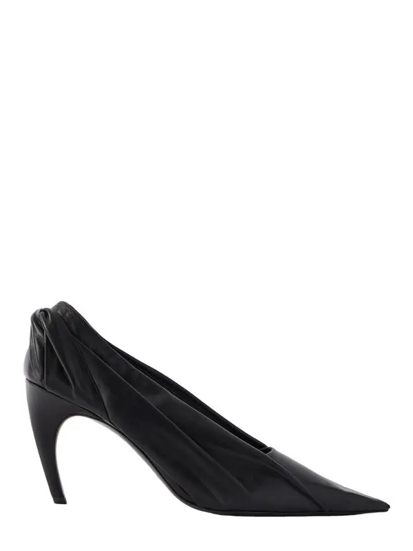 Khaite Eve 85 Leather Pumps - Black