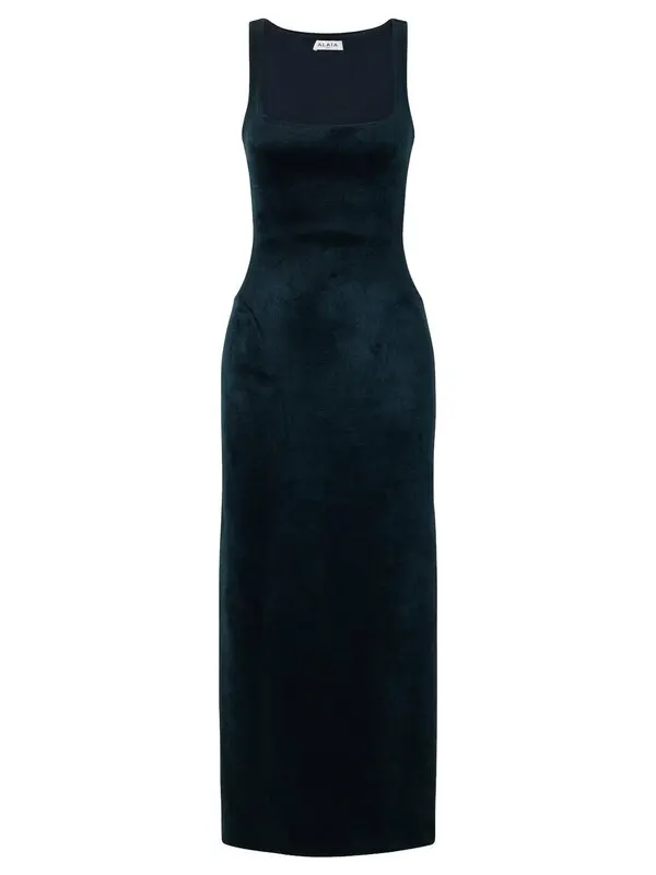 Alaïa Velvet Midi Dress - Green