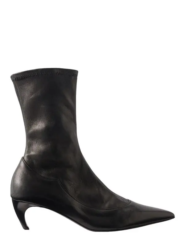 Khaite Valerie 55 Ankle Boots - Black