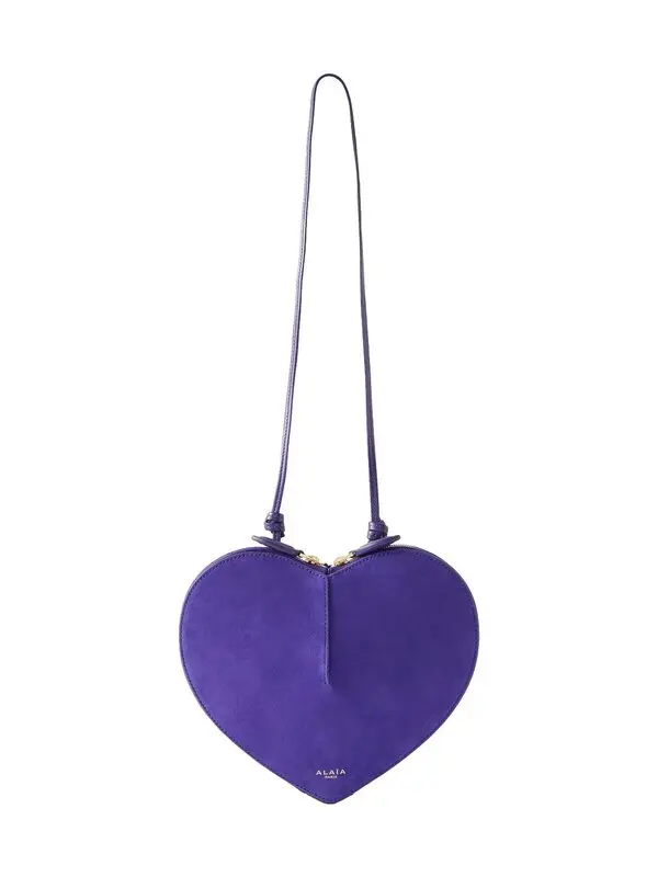Alaïa Le Coeur Heart Shoulder Bag - Purple