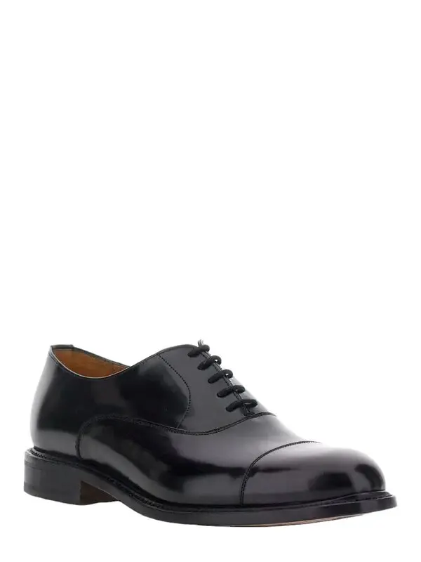BERWICK 1707 Cap-toe Shoes - Black