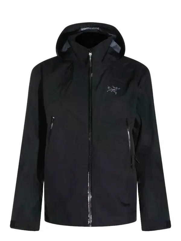 Arc'teryx Beta Logo-embroidered Hooded Jacket - Black