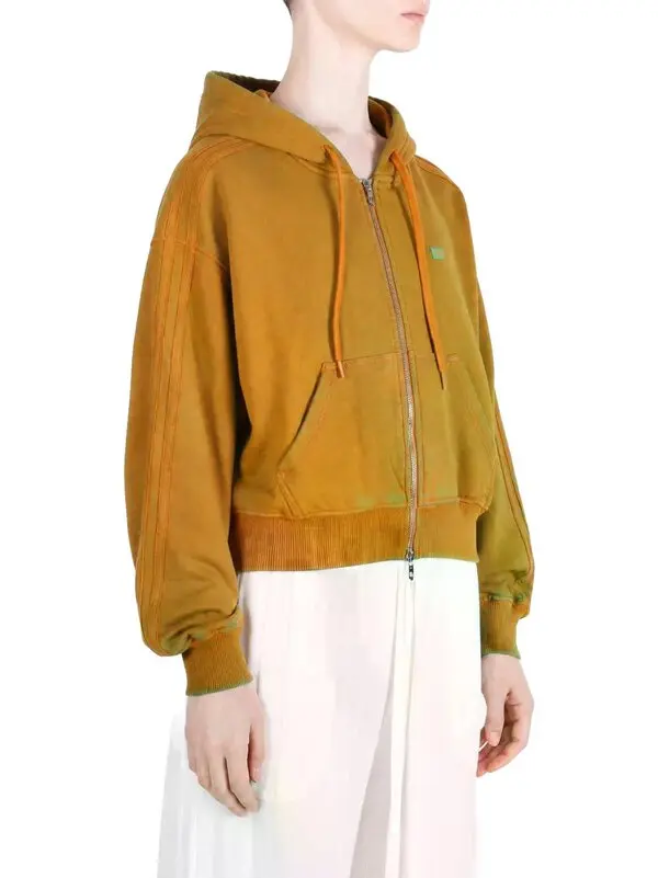 DIESEL® Faded Effect Zip-up Hoodie - Brown