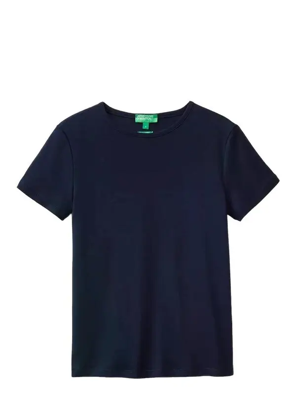 BENETTON Crewneck Short-sleeve T-shirt - Blue