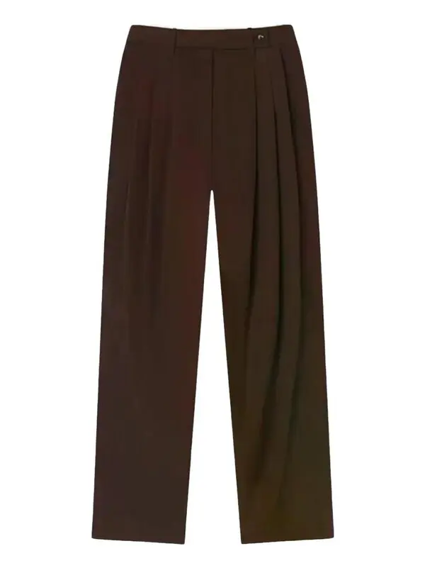 Co Cȯ Pleated Tailored Trousers - Brown