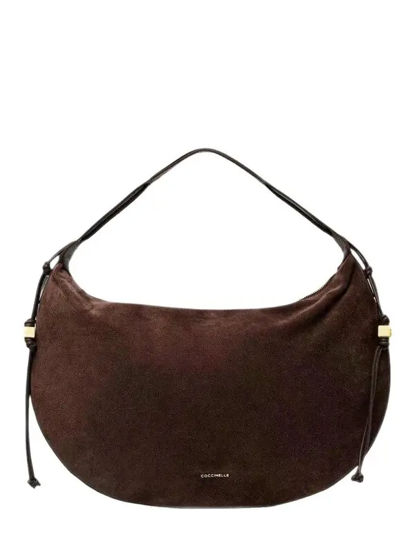 COCCINELLE Suede Shoulder Bag - Brown