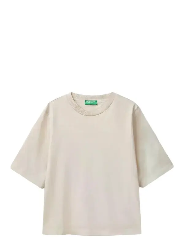 BENETTON Crew-neck T-shirt - Neutrals