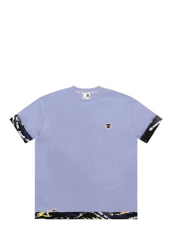 AAPE BY *A BATHING APE Moonface Logo T-shirt - Purple