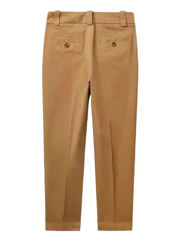 BENETTON Pressed Crease Straight-leg Trousers - Brown