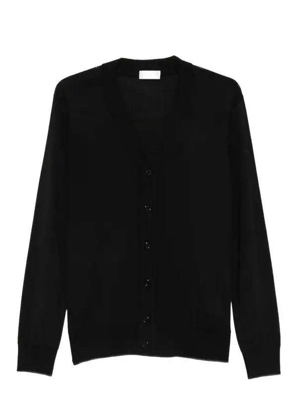PAOLO PECORA V-neck Cardigan - Black