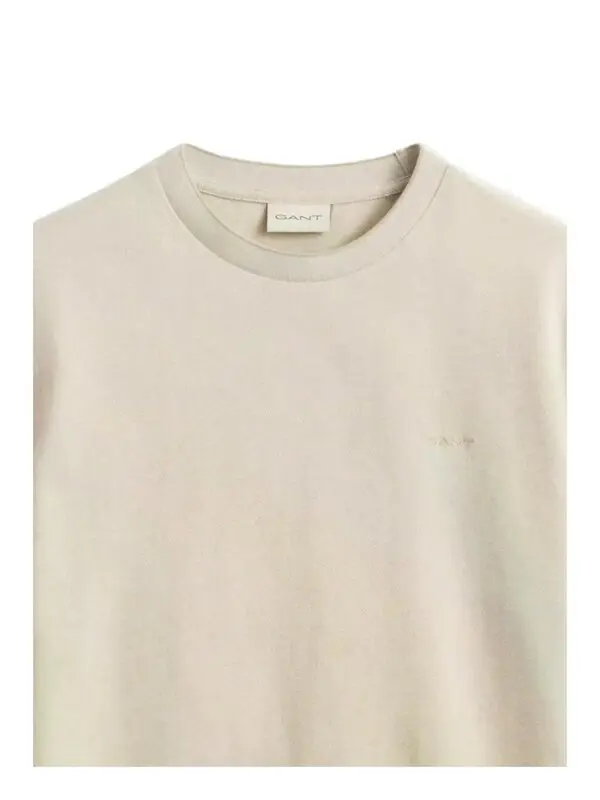 Gant Logo-embroidered T-shirt - Neutrals