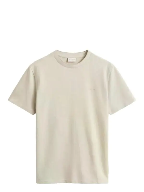 Gant Logo-embroidered T-shirt - Neutrals