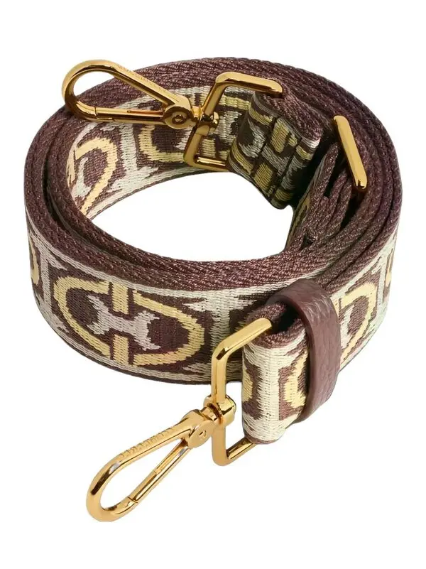 COCCINELLE Monogram Jacquard Shoulder Strap - Brown