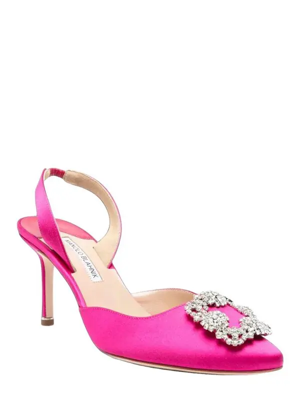 Manolo Blahnik Hangisi Sling Pumps - Pink