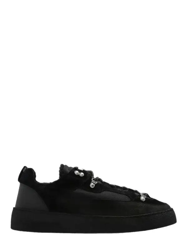 Dsquared2 Leather Lace-up Sneakers - Black