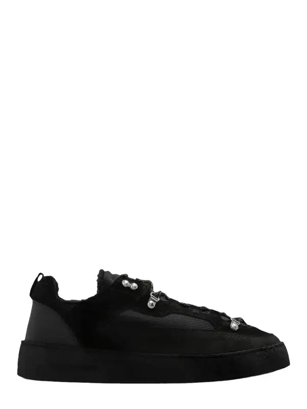 Dsquared2 Leather Lace-up Sneakers - Black