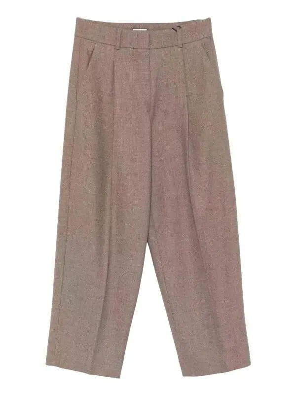 Seductive Sloanne Pleated Trousers - Brown