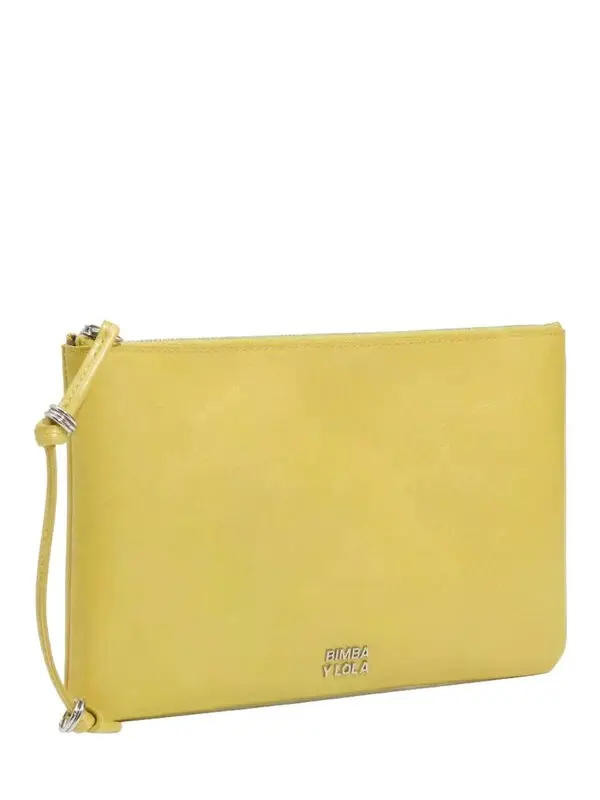 Bimba Y Lola Medium Leather Pouch - Yellow