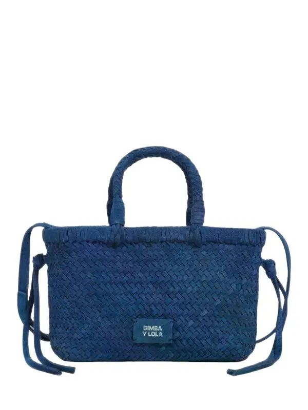 Bimba Y Lola Small Plaited Suede Crossbody Bag - Blue