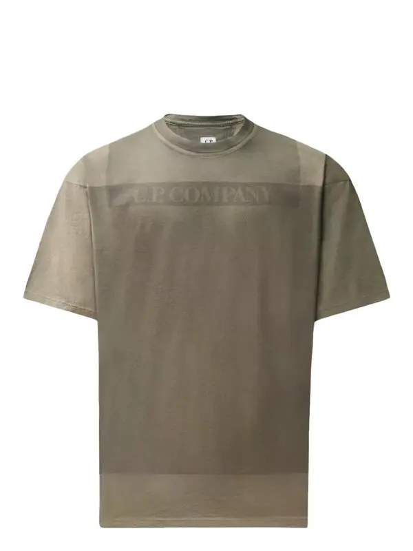 C.P. COMPANY Logo-print Crew-neck T-shirt - Green