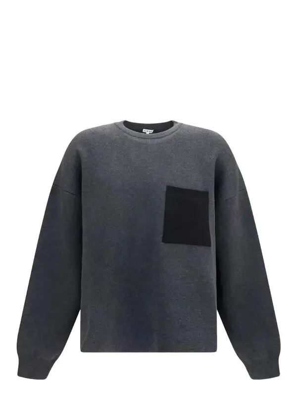 Loewe Anagram Pocket Sweater - Grey