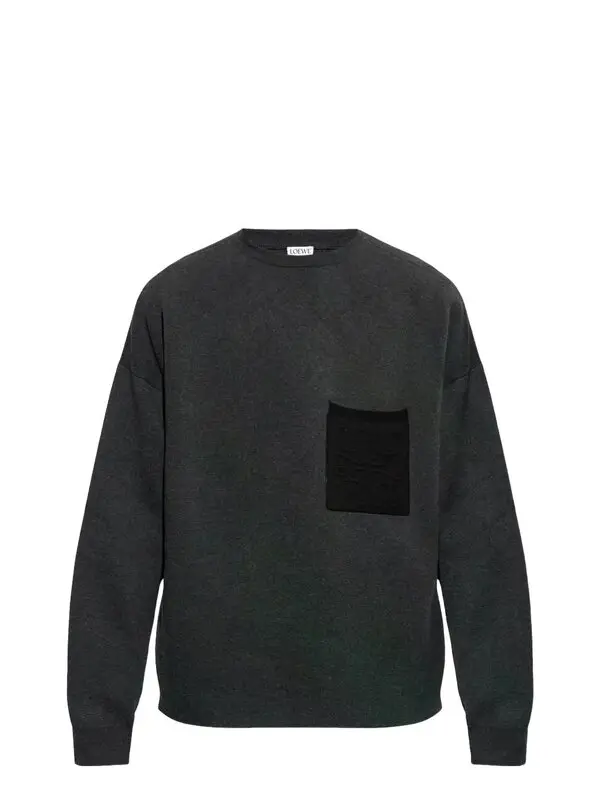 Loewe Anagram Pocket Sweater - Grey