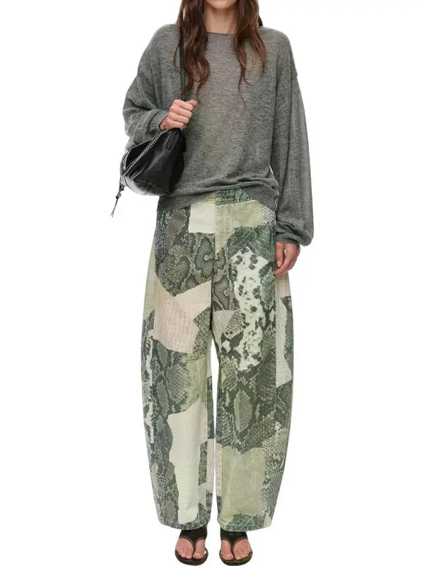 Bimba Y Lola Dark Melange Wool Sweater - Grey
