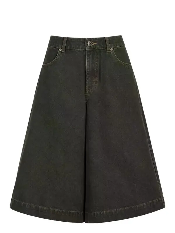 Essentiel Antwerp A-line Wide-leg Shorts - Grey