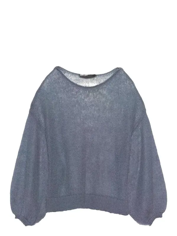 Bimba Y Lola Light Mohair Boat-neck Sweater - Blue