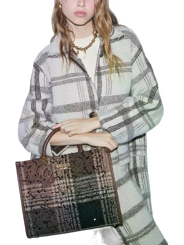 Liu Jo Medium Check Bag - Brown