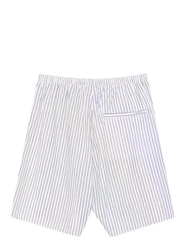 CELLAR DOOR Striped Shorts - White